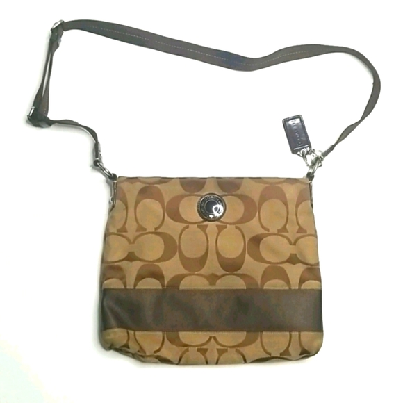 Coach | Bags | Coach Brand Signature Canvas Bag | Poshmark